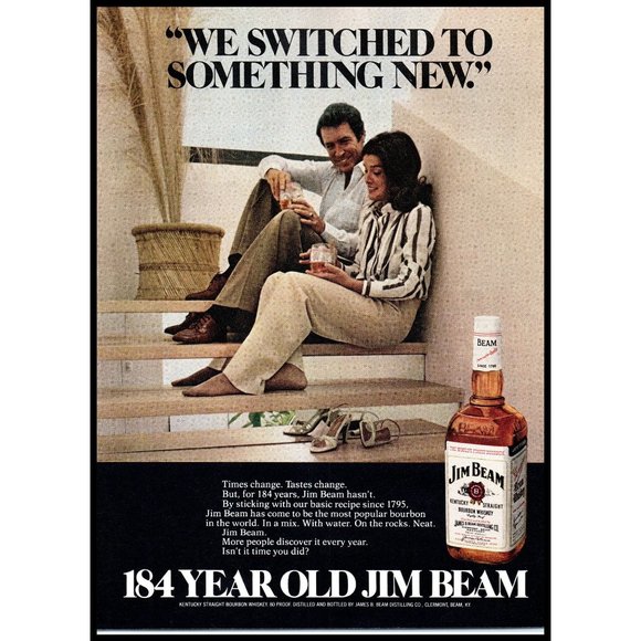Jim Beam | Art | 979 Jim Beam Bourbon Vintage Print Ad 7s Modern ...